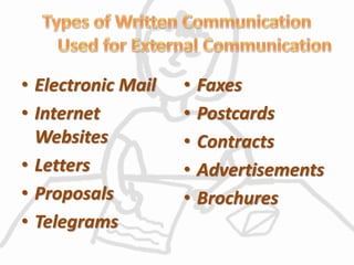Presentation on written communication | PPTX