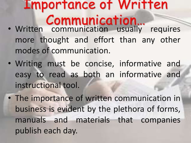 Presentation on written communication | PPTX