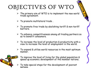 Presentation on wto & india | PPT