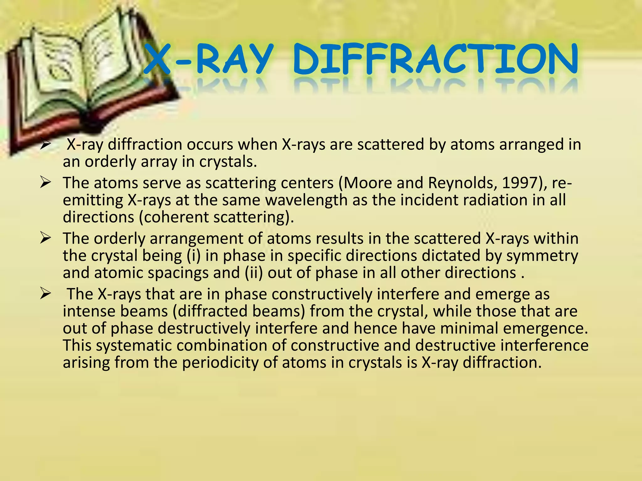 Presentation on x ray diffraction | PPTX