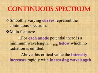 Presentation on X-ray spectra | PDF
