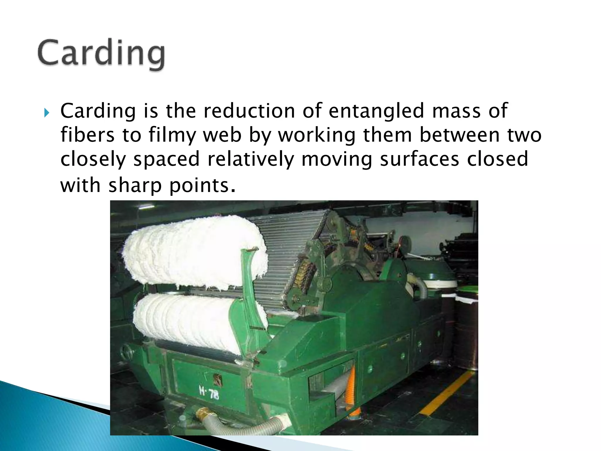 Presentation on yarn manufacturing | PPTX