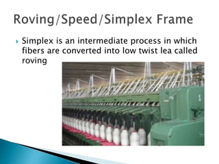 Presentation on yarn manufacturing | PPTX