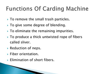 Presentation on yarn manufacturing | PPTX