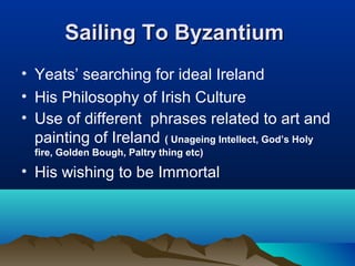 Presentation on W B Yeats | PPT