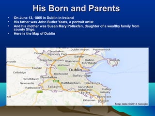 Presentation on W B Yeats | PPT