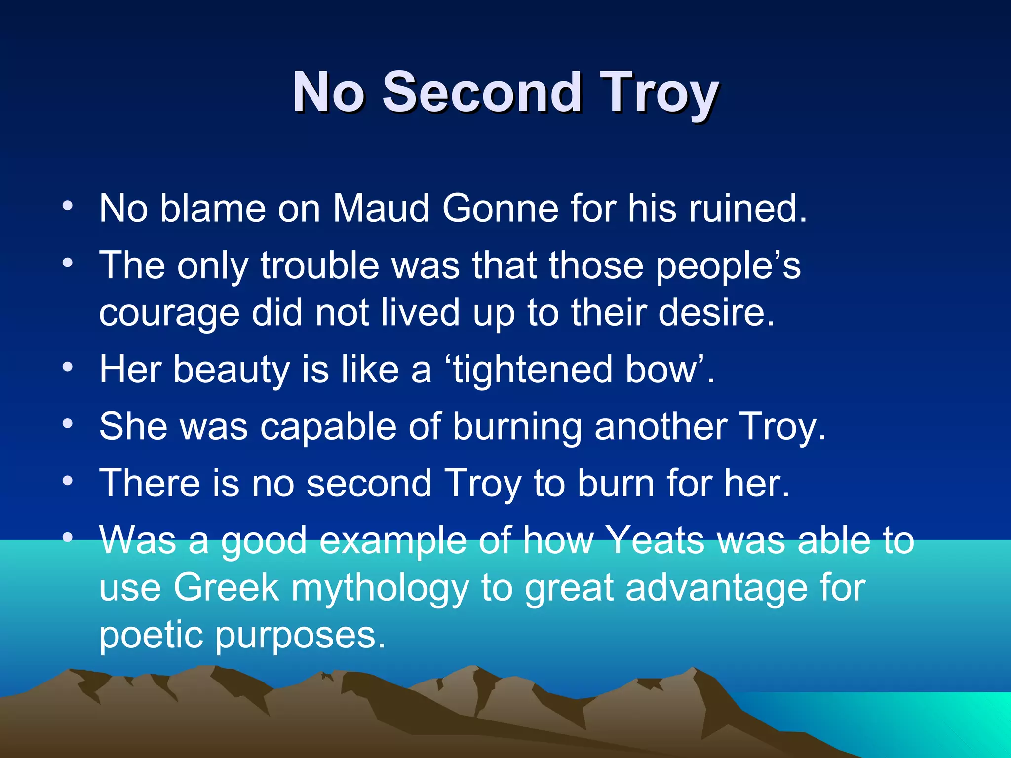 Presentation on W B Yeats | PPT