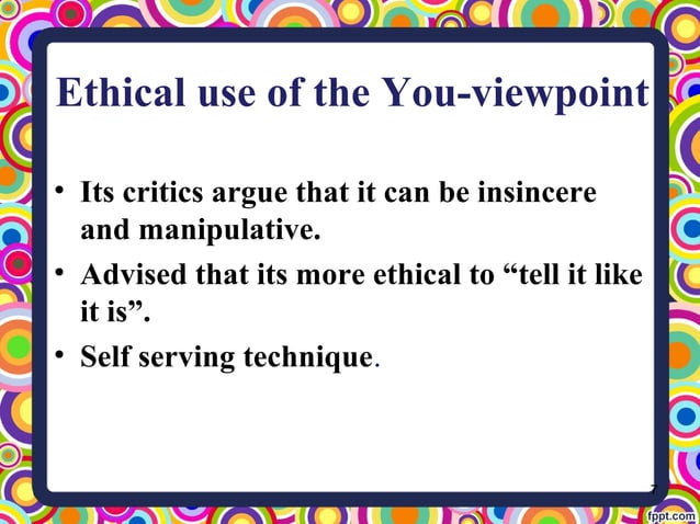 You View-Point. Presentation on you view point | PPT