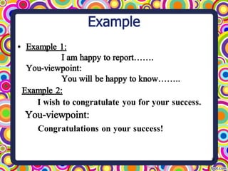 You View-Point. Presentation on you view point | PPT