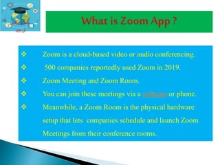 Presentation on zoom app | PPTX