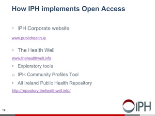 Information inequality and health inequalities: joined at the hip Lorraine Fahy (IPH) | PPT