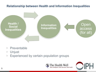 Information inequality and health inequalities: joined at the hip ...