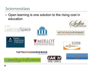 Open Learning: Lowering the Cost of Education | PPTX