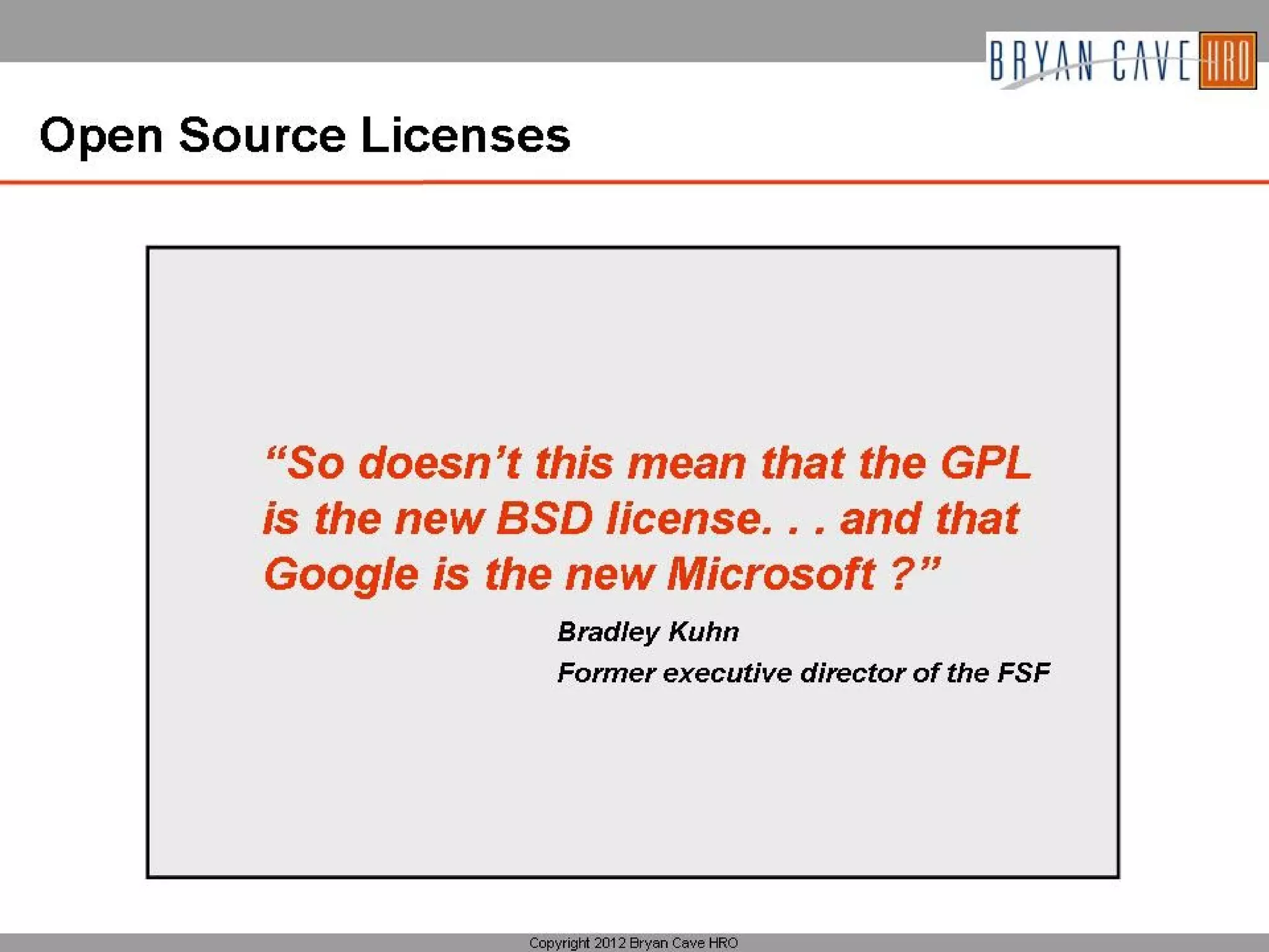 Open Source License Compliance In The Cloud | PPT