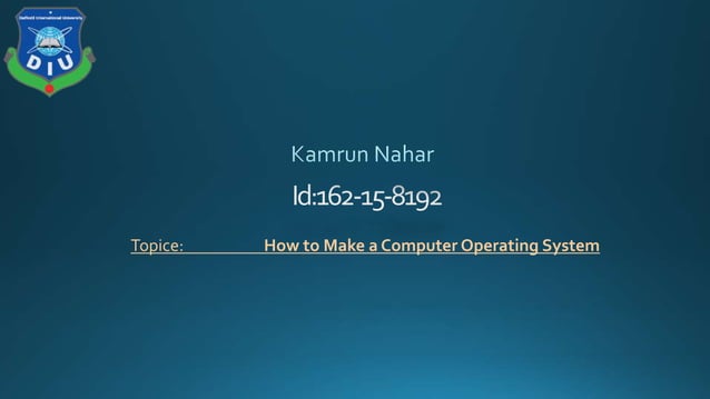 Presentation operating system | PPT