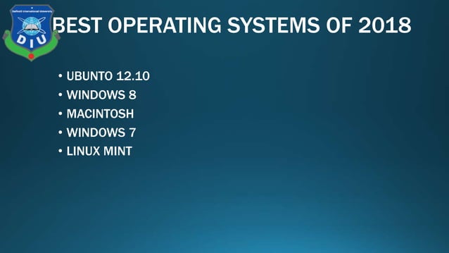 Presentation operating system | PPT