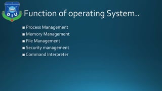 Presentation operating system | PPT