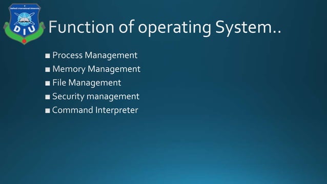 Presentation operating system | PPT