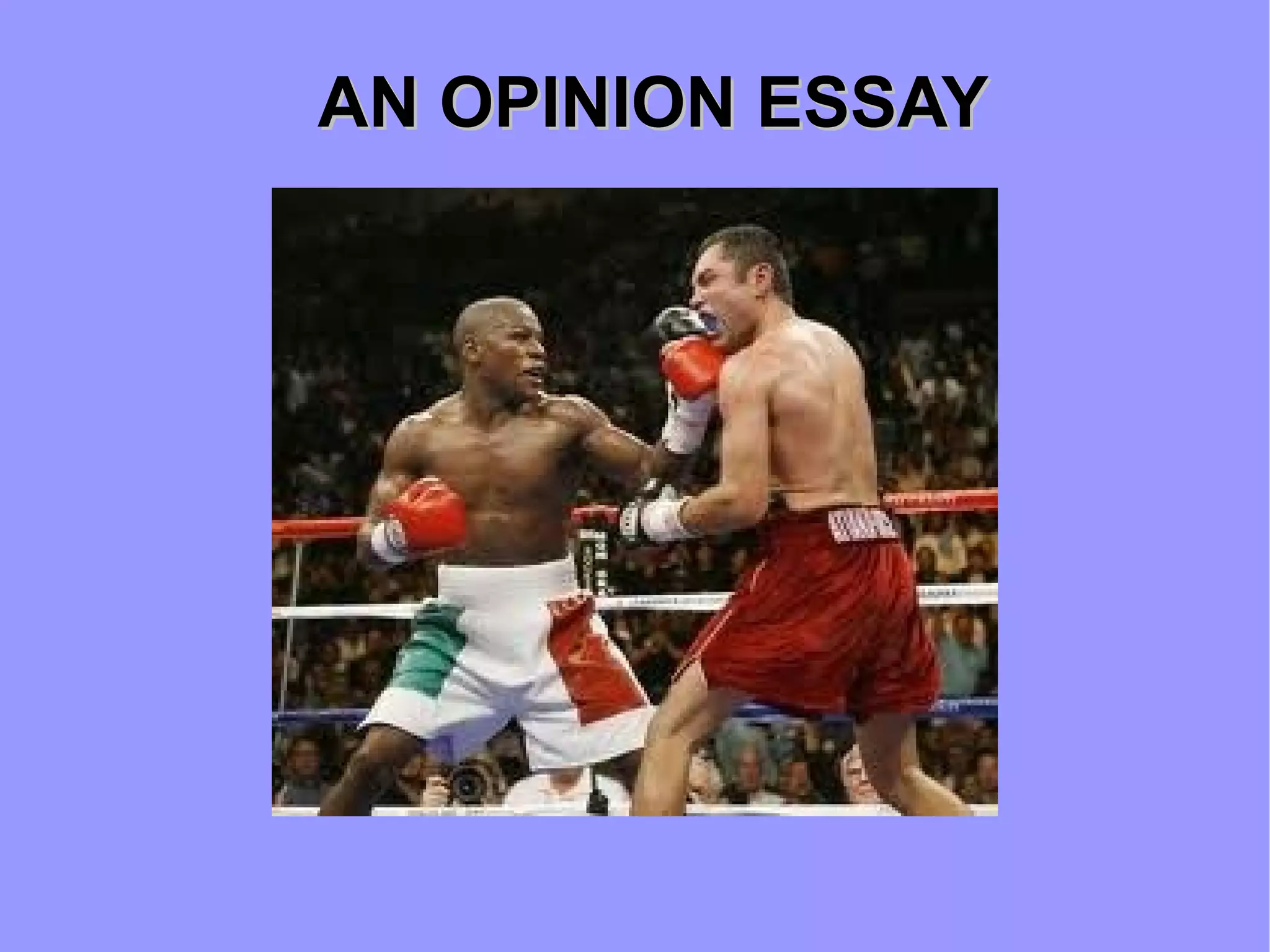 Presentation opinion essay | ODP