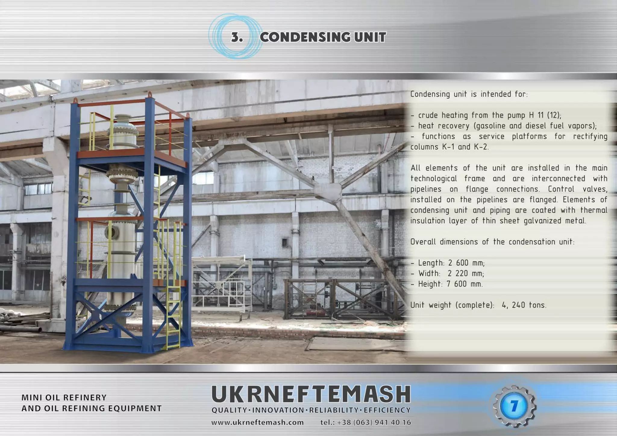 Mini-refinery, crude oil distillation unit, refinery equipment | PDF