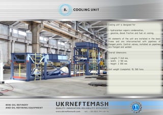 Mini-refinery, crude oil distillation unit, refinery equipment | PDF