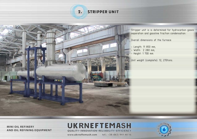 Mini-refinery, crude oil distillation unit, refinery equipment | PDF ...