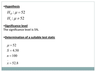 Questions On Hypothesis Testing | PPTX