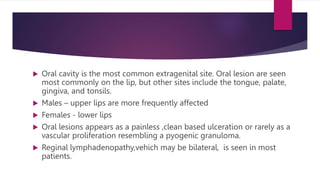 syphilis, gonorrhea and noma | PPTX