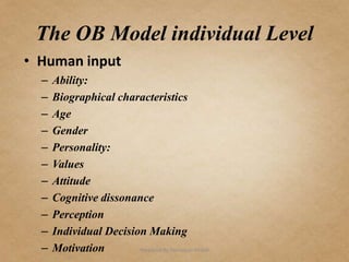 Organizational behaviour | PPT