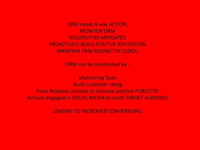 Presentation orm | PPT