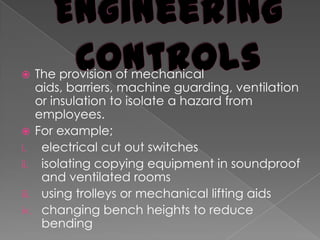 HIERARCHY OF CONTROL | PPTX