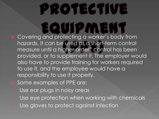 HIERARCHY OF CONTROL | PPTX