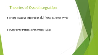 Presentation Osseointegration.phjgtdrdrtytukjptx | PPTX