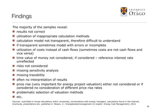 Bridging the energy efficiency gap on campus – Investment appraisal and ...