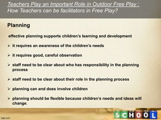 Presentation outdoor free play | PPTX