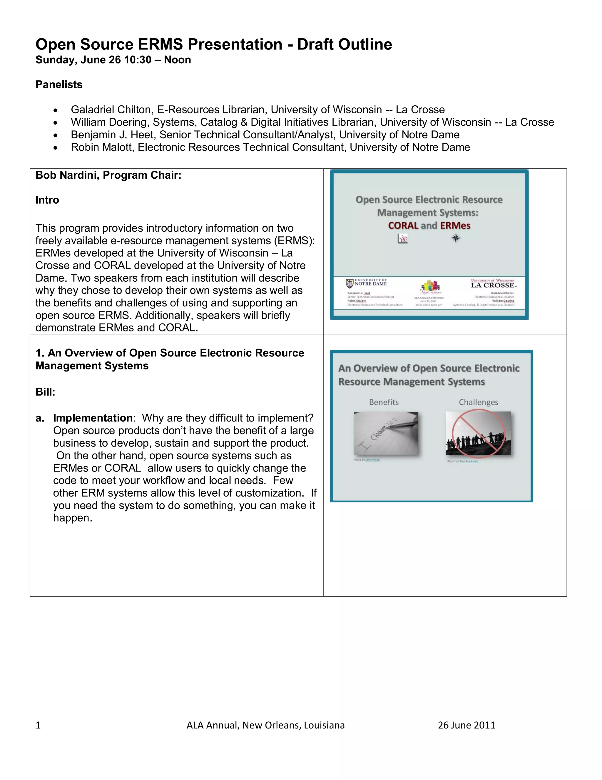Open Source Electronic Resource Management Systems: ERMes and CORAL | PDF