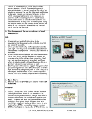 Open Source Electronic Resource Management Systems: ERMes and CORAL | PDF