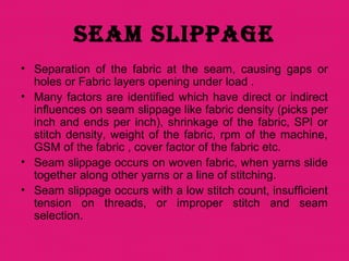 Presentation over seams and its types and their use by zeeshan 11te74 ...