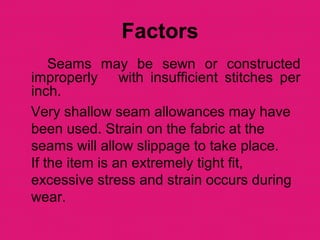 Presentation over seams and its types and their use by zeeshan 11te74 ...