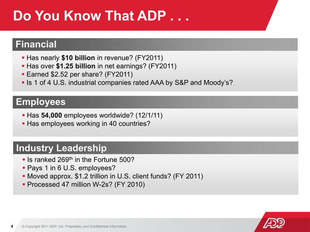 Presentation Overview Adp Corporate Overview With Notes | PPTX | Human ...