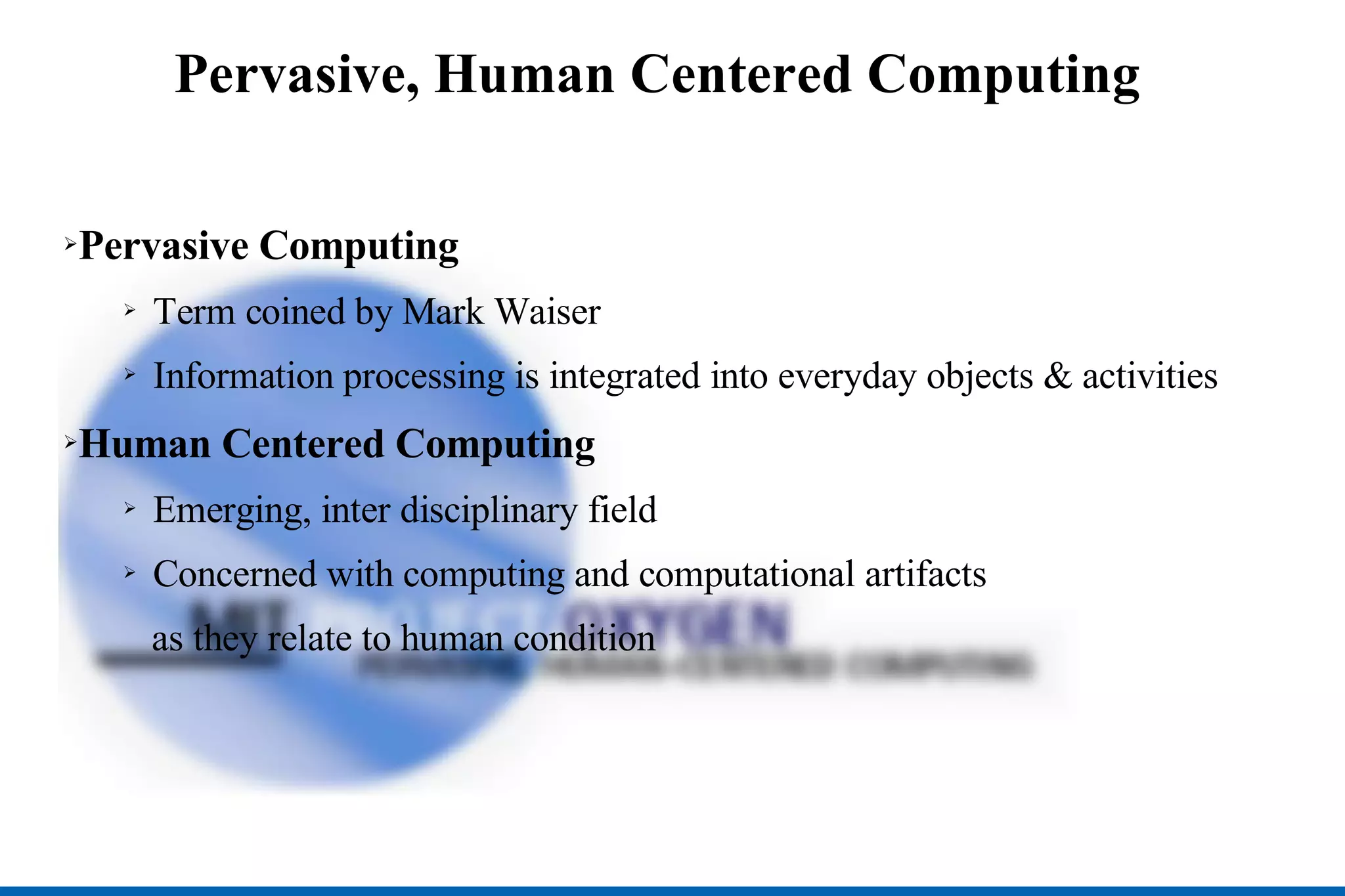 MIT Project Oxygen - A seminar report | PDF