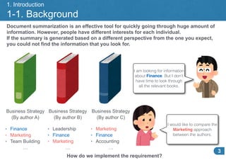 Query-Focused Extractive Text Summarization for Multi-Topic Document | PPT