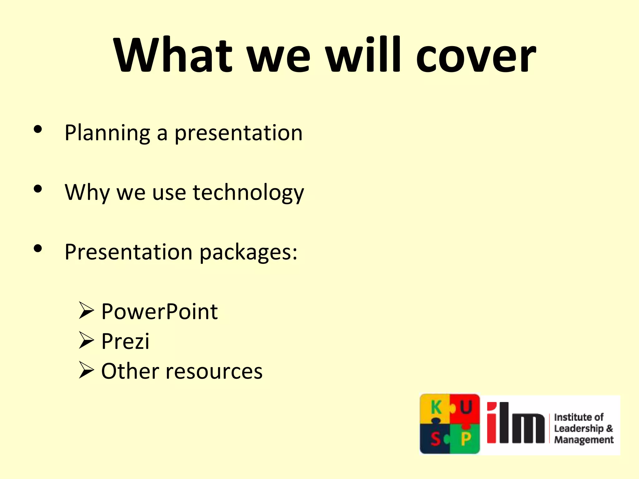 Presentation packages | PPTX