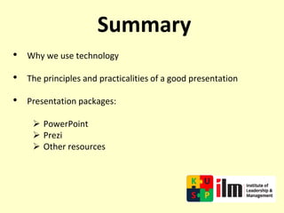 Presentation packages | PPTX