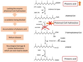 Phytanic acid pathway and Refsum disease | PPTX