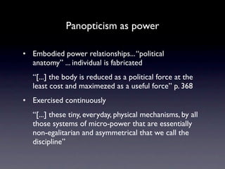 What's Panopticism? Exploring Digital Cultures | PPT