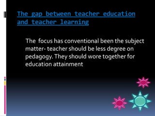 second language teacher education | PPTX | Education