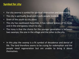 Symbolism in 'The Swamp Dwellers' | PPTX