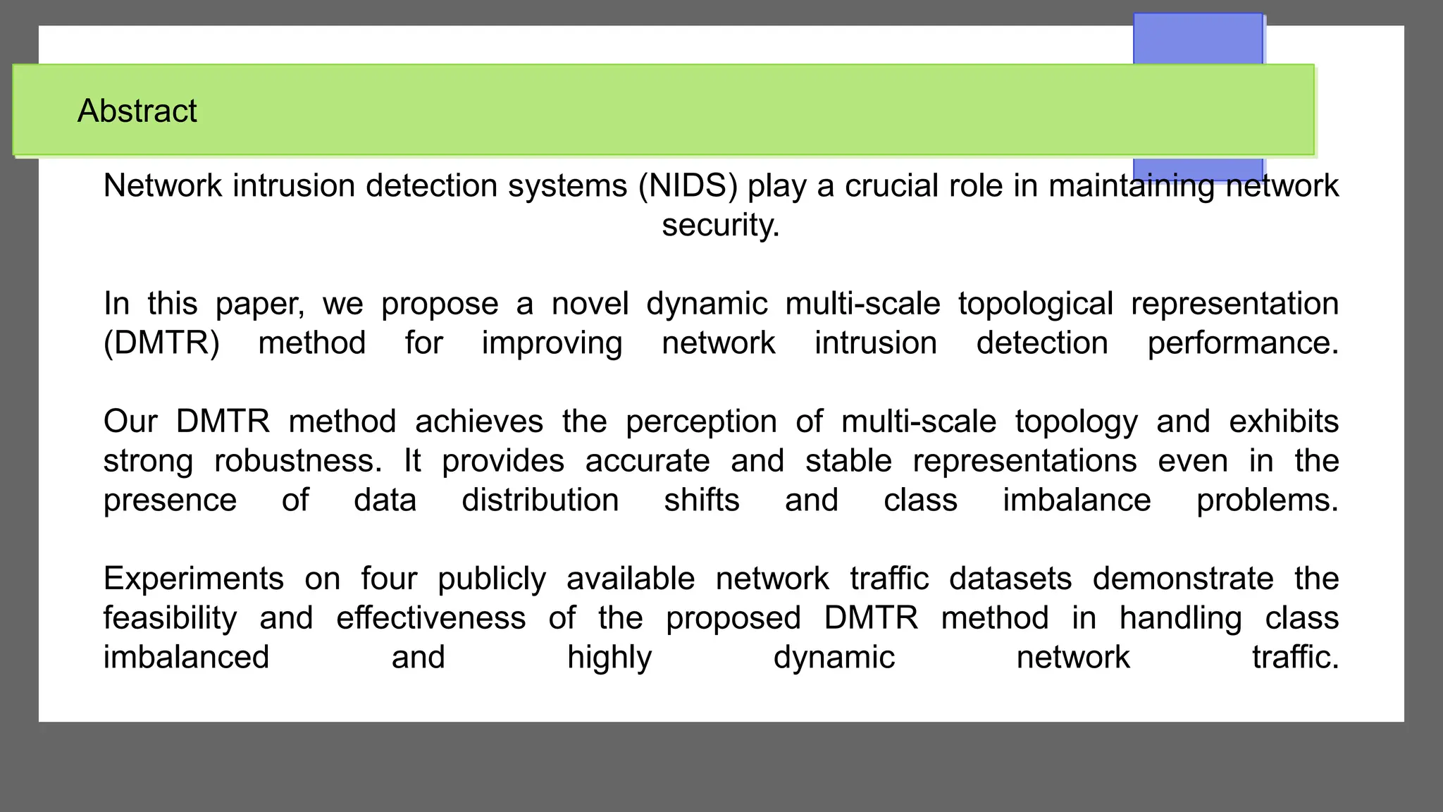 Dynamic Multi Scaled Topological Representation For Enhancing Network Intrusion Detection System ...