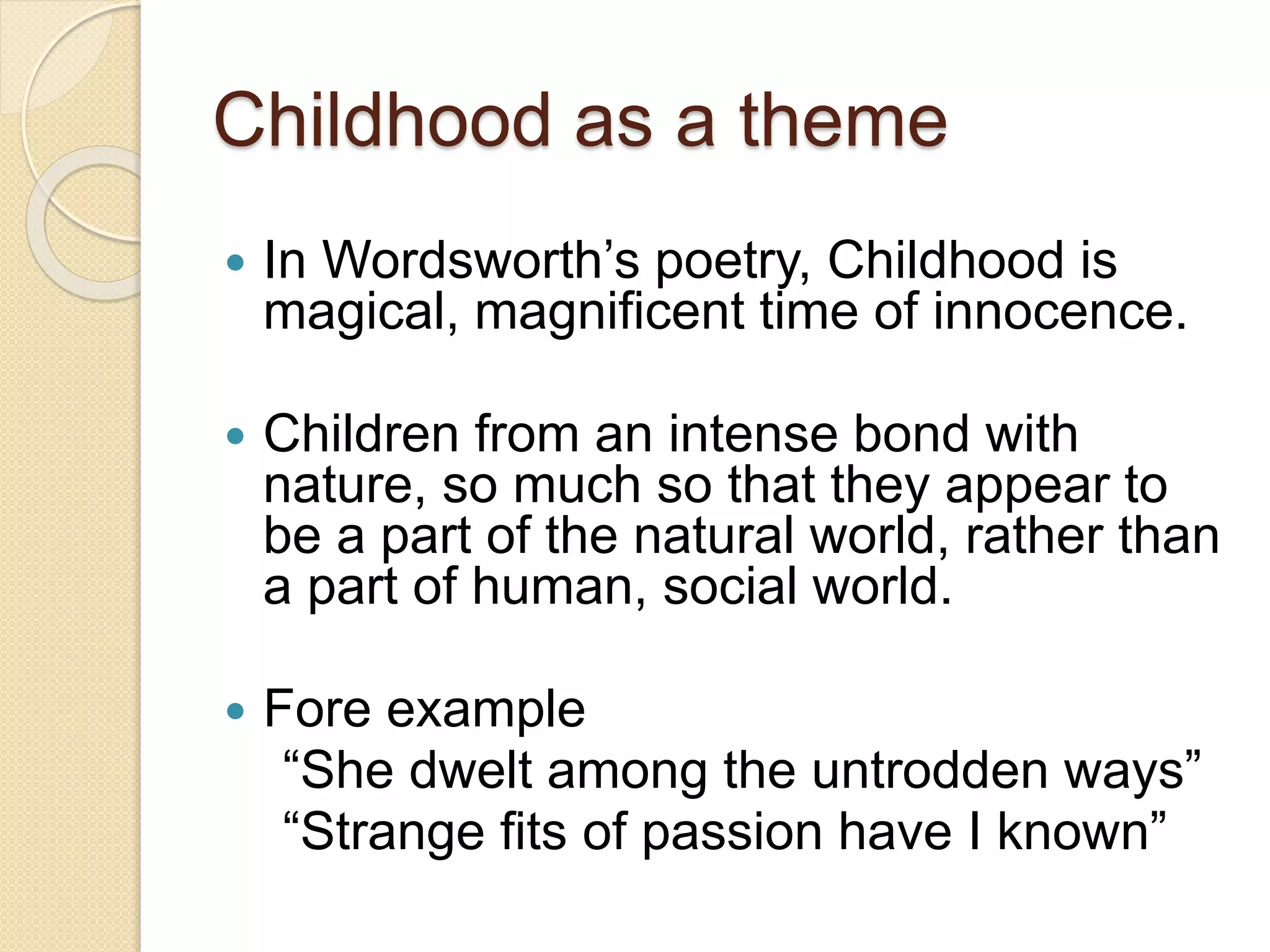 Wordsworth view on Theme and Subject matter of poetry. | PPTX
